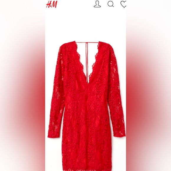 H&M | Dresses | Nwt Hm Red Gown | Poshmark